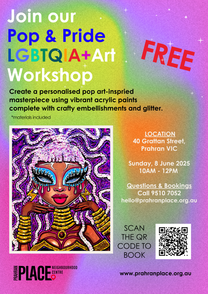 Pop & Pride Art Workshop - Victorian Pride Centre